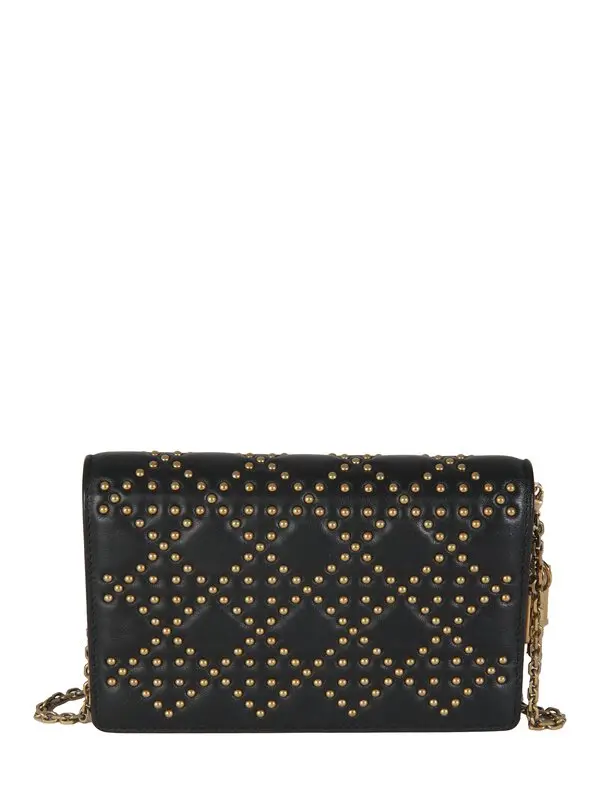 Dior Lady Wallet On Chain - Black