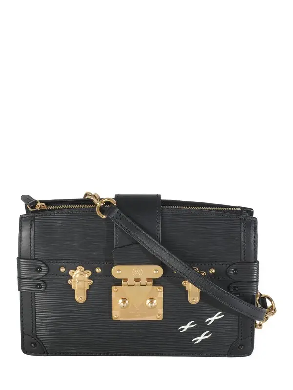 LOUIS VUITTON Epi Leather Trunk Clutch - Black