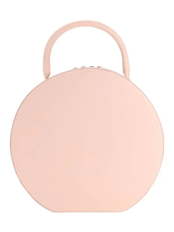 MANSUR GAVRIEL Calfskin Leather Circle Bag - Pink