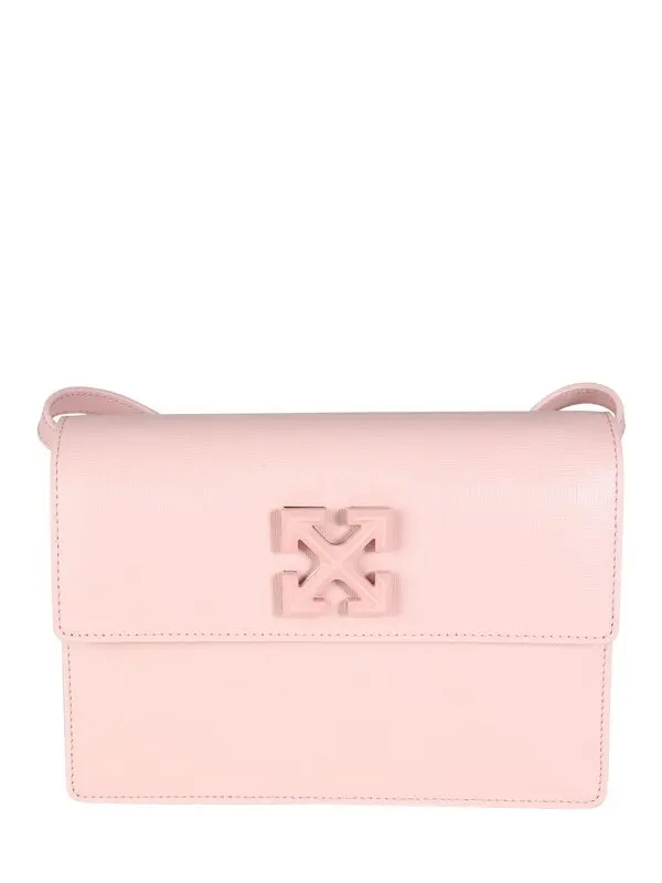 Off-White Saffiano Leather Jitney 2.0 Crossbody Bag - Pink