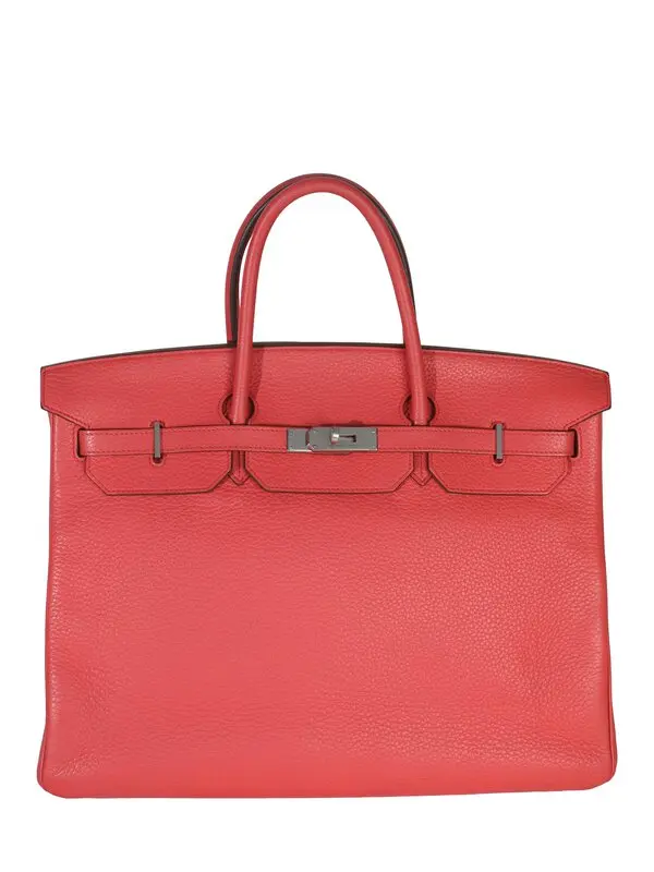 Hermès Bougainvillea Togo Birkin 40 Phw - Pink