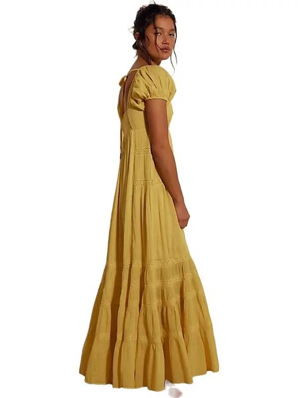 Free People Aura Maxi Dress - Passionfruit
