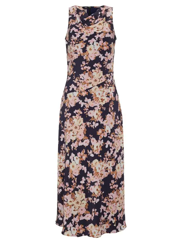 Cara Cara Crystal Printed Midi Dress - Wildair Navy