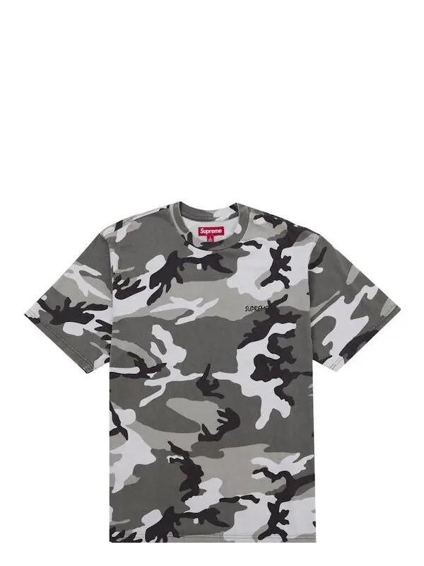 Supreme Washed Short Sleeve Top - Snow Camo