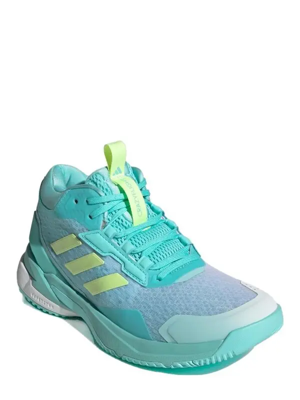 Adidas Crazyflight Mid Indoor Sneakers - Flash Aqua / Hi-res Yellow / Cloud White