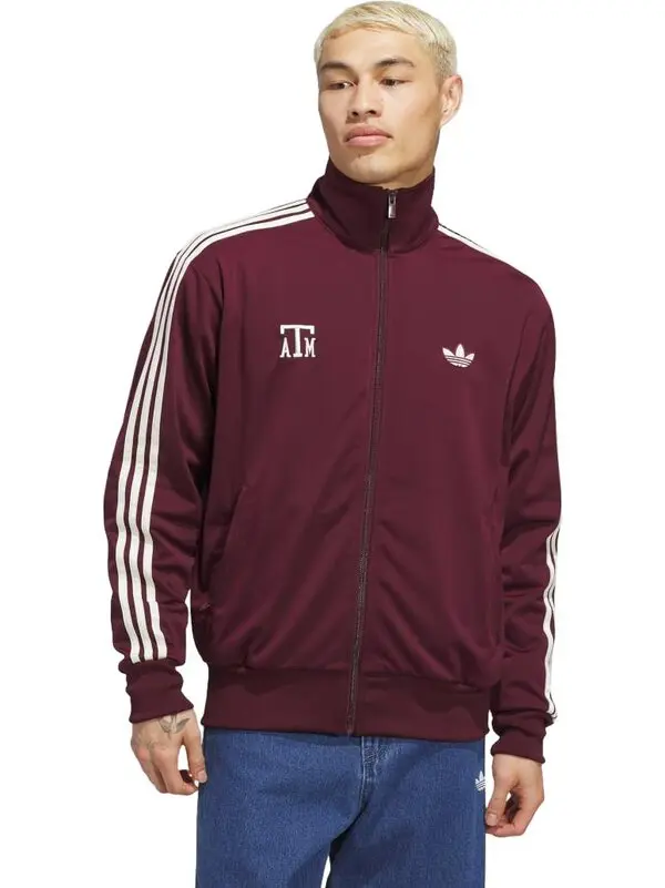 Adidas Texas A&m X Originals Firebird Track Jacket - Team Maroon / Cream White