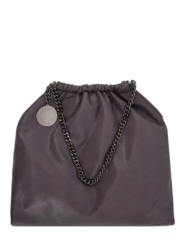 Stella McCartney Falabella Shoulder Bag With Metal Drawstring - Grey