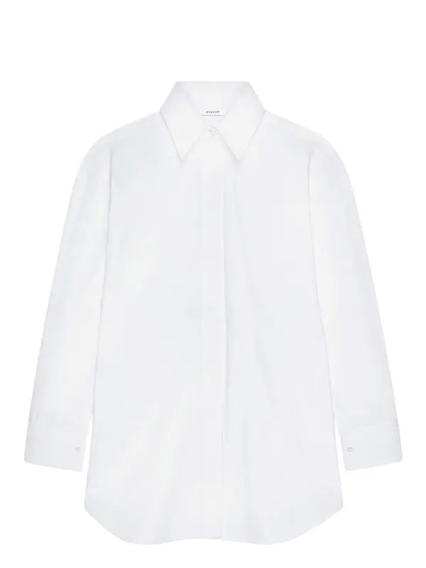 Givenchy Backless Cotton Shirt - White