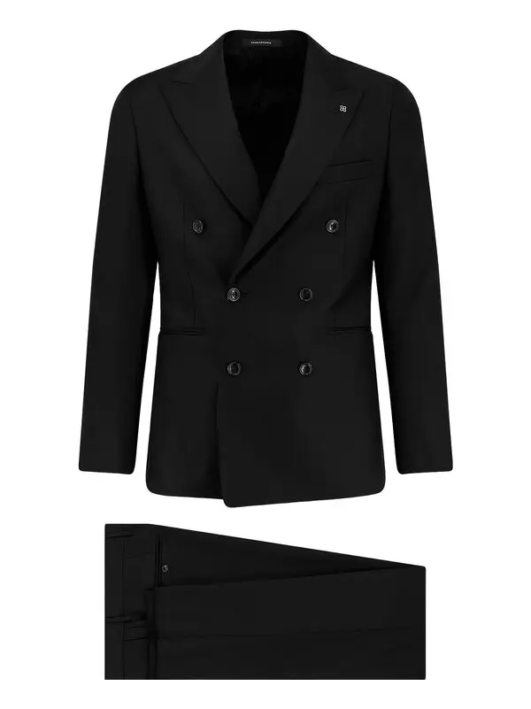 Tagliatore Virgin Wool Super 110's Suit - Black