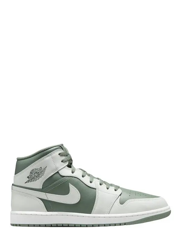 JORDAN 1 Mid Sneakers - Summit White/vintage Lichen