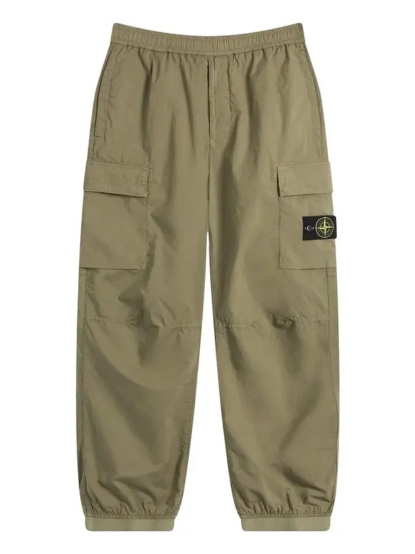 Stone Island Tela Paracadute Cargo Trousers - Military Green