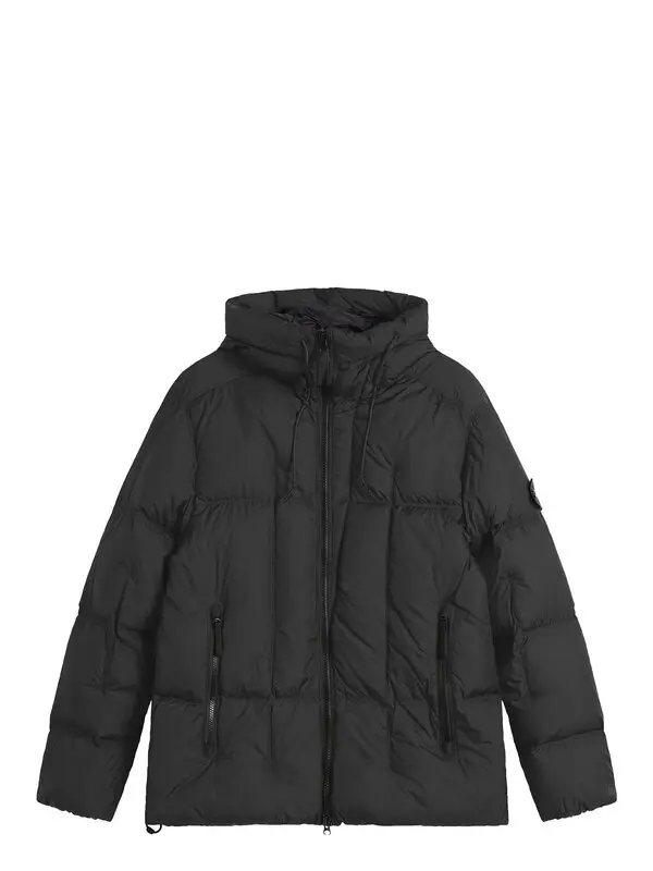Stone Island Light Nylon Tela Down Jacket - Black