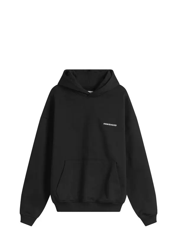 ANNIE HOOD Mini Logo Hoodie - Black