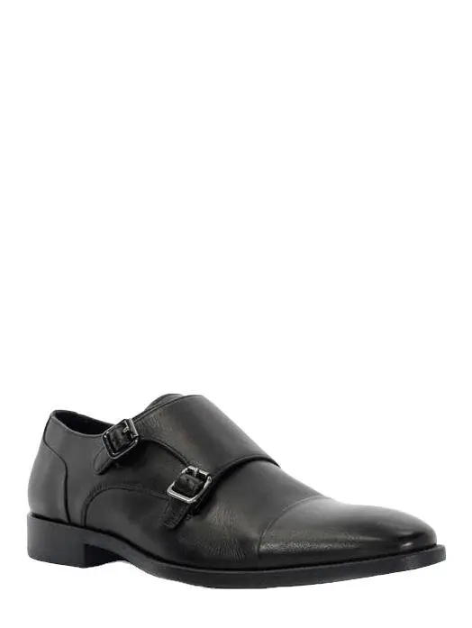Dune London Satchin Double Monk Strap Shoe - Black