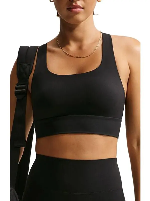Nike Zenvy Light-support Sports Bra - 010 Black/col Gy