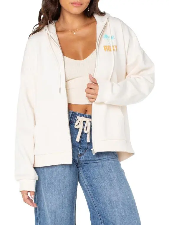 Roxy Graphic Zip Hoodie - Dew