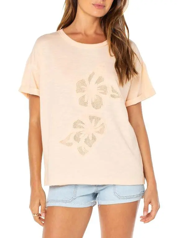 Roxy Sunset Sessions Graphic T-shirt - Tropical Peach