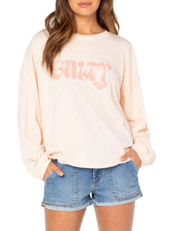 Roxy Changing Tides Sweatshirt - Tropical Peach