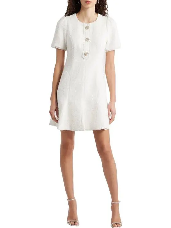 Lilly Pulitzer® Geneva Bouclé Minidress - Coconut Chic Chick Boucle