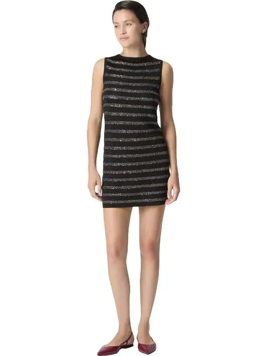 Missoni Sleeveless Striped Mini Dress With Sequins - Multicoloured