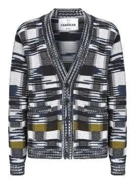 Missoni Cotton-blend Cardigan With Check Pattern - Multicoloured