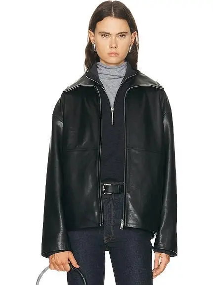EAVES Jorunn Leather Jacket - Black