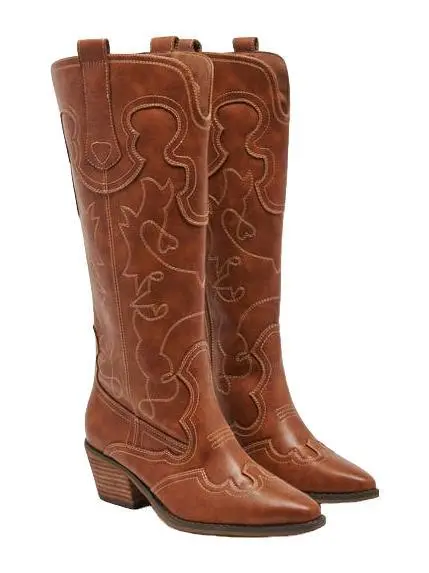 THERAPY AUSTRALIA Malvin Western Boot - Tan Burnished Pu