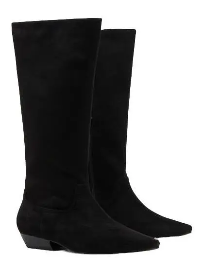 THERAPY AUSTRALIA Xavier Tall Boots - Black Faux Suede