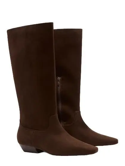 THERAPY AUSTRALIA Xavier Tall Boots - Chocolate Faux Suede