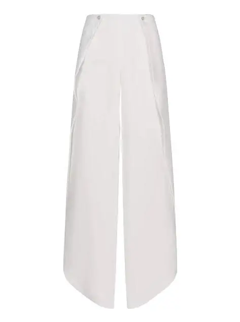 Anne Fontaine Meldrey Tulip Leg Trousers - White