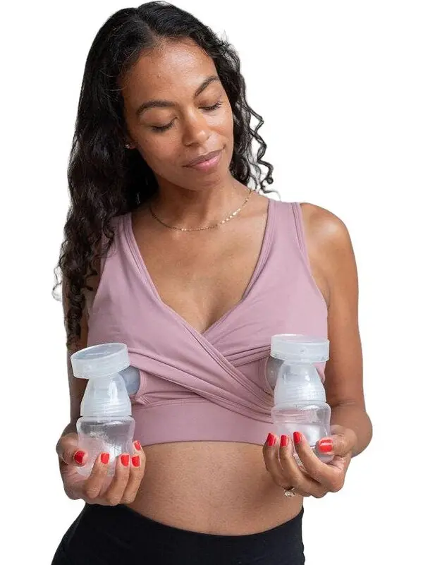 LOVE AND FIT Everyday Luxe 3.0 Nursing & Hands-free Pumping Bra - Blush