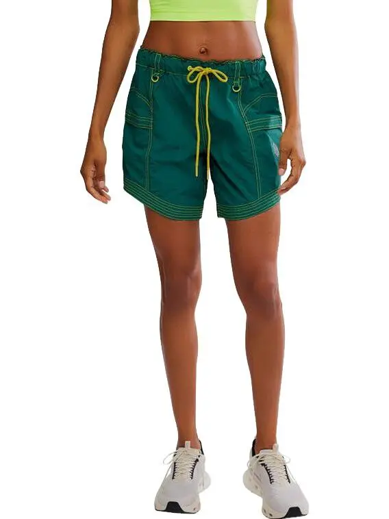 Free People In The Wild Long Shorts - Evergreen