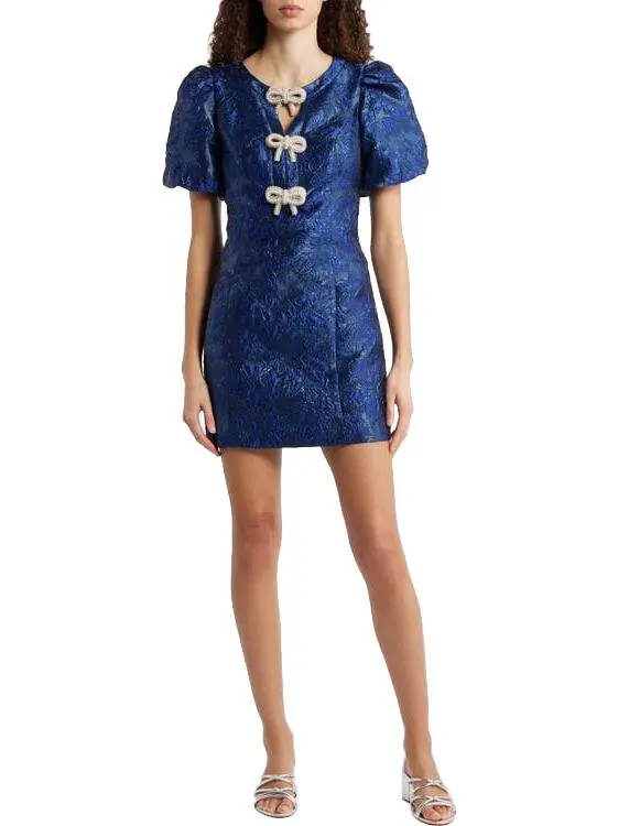 Lilly Pulitzer® Amelie Jacquard Mini Dress - Low Tide Navy Nightshade
