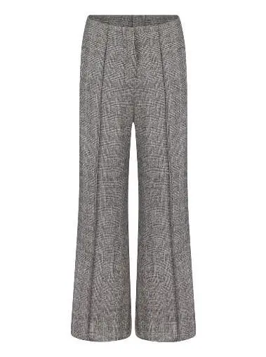 Anne Fontaine Trevise Plaid Trousers - Grey