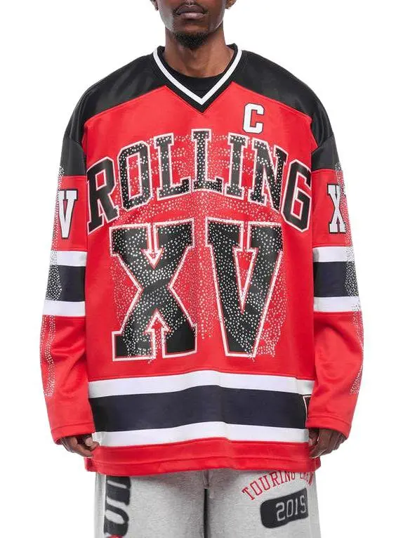 ROLLING LOUD Bones Hockey Jersey - Red