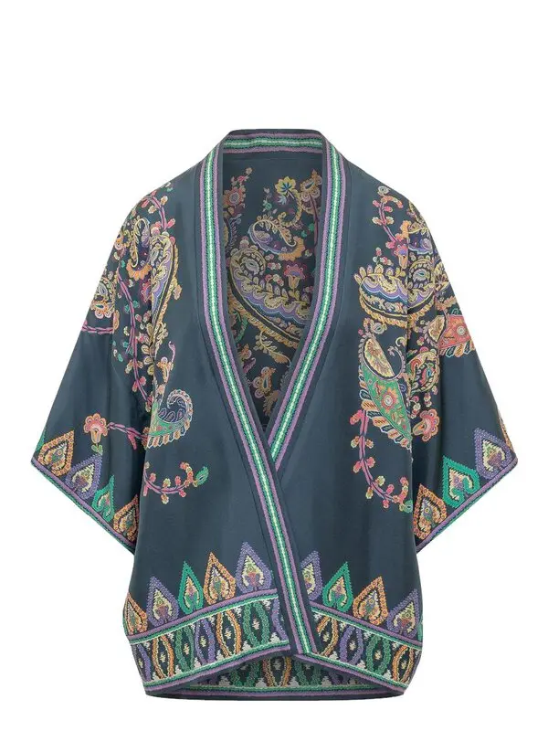 Etro Printed Kesa Jacket - Blue