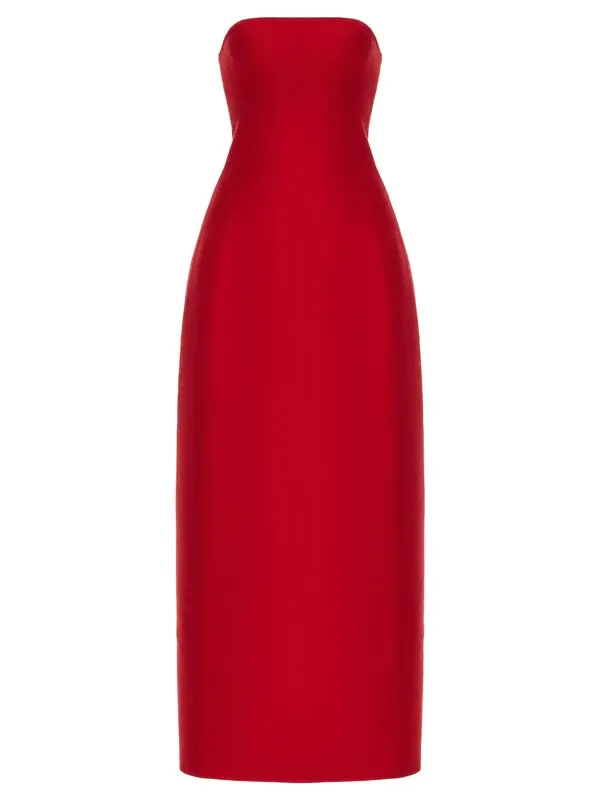 Gabriela Hearst Immanuel Knit Maxi Dress - Scarlet Red