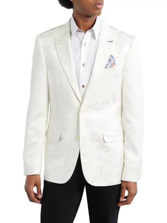 SIRAGUSA Stretch Jacquard Dinner Jacket - Beige/cream