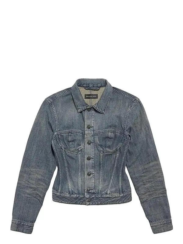 Balenciaga Corseted Jacket - Navy