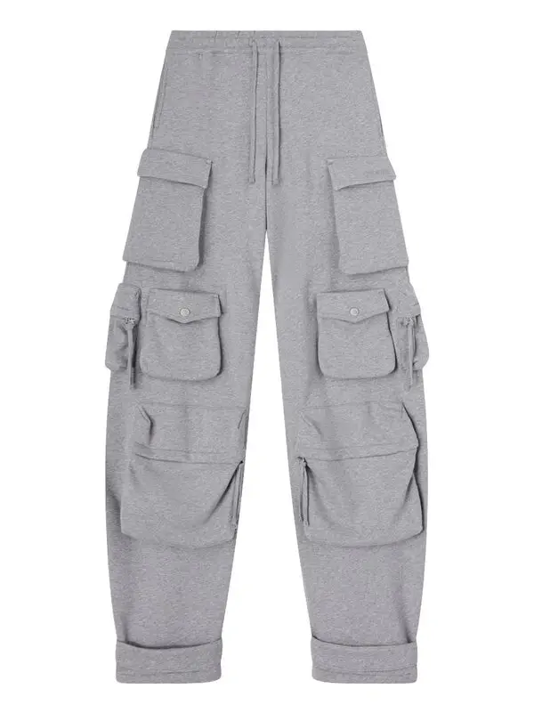 Attico Long Cargo Pants - Grey