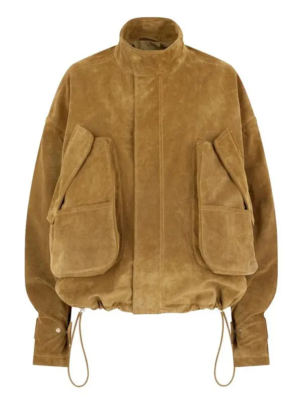 Attico Bomber Jacket - Tan
