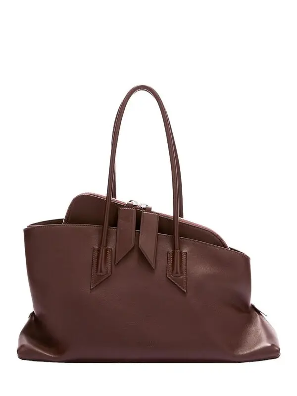 Attico La Passeggiata Medium' Top Handle Bag - Brown