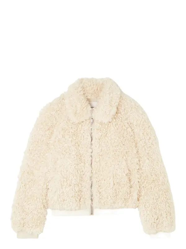 MARANT ETOILE Tayma Plush Jacket - Ecru