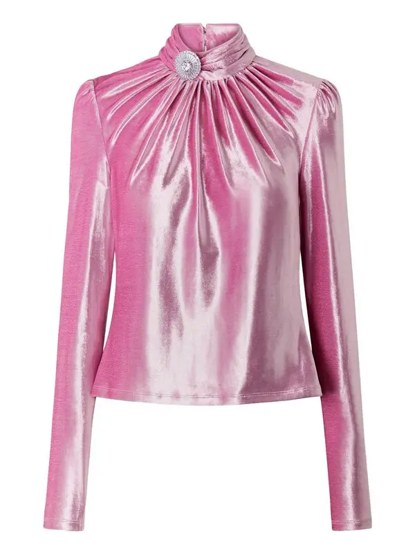 MARANT ETOILE Tayma Plush Jacket - Pink