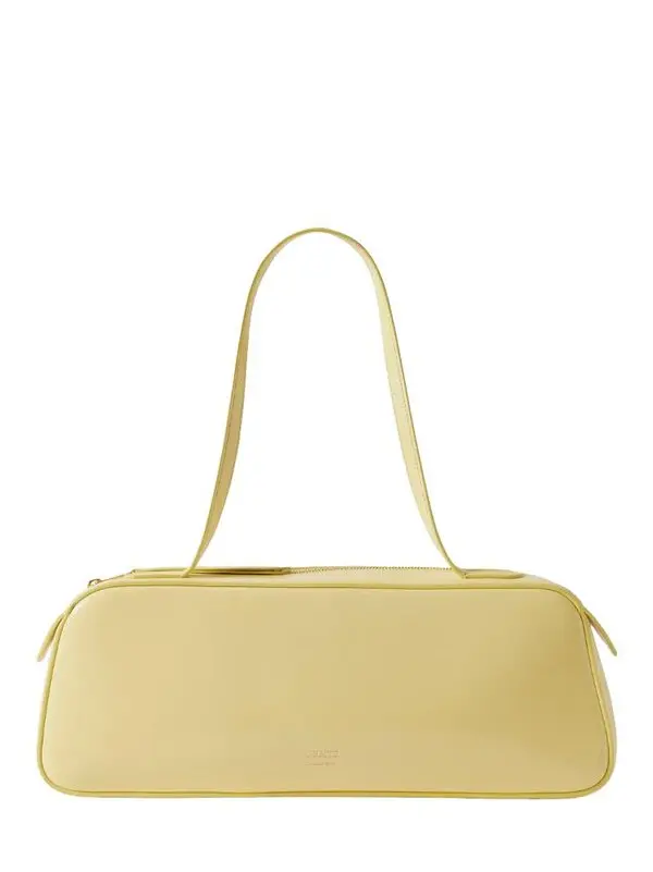 Khaite Simona Leather Shoulder Bag - Yellow