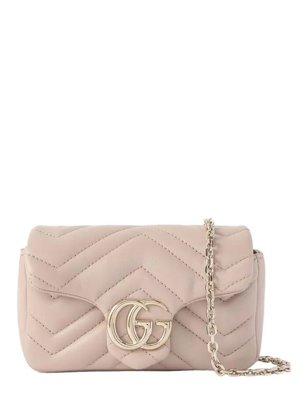 Gucci Gg Marmont Mini Matelassé Leather Shoulder Bag - Neutrals