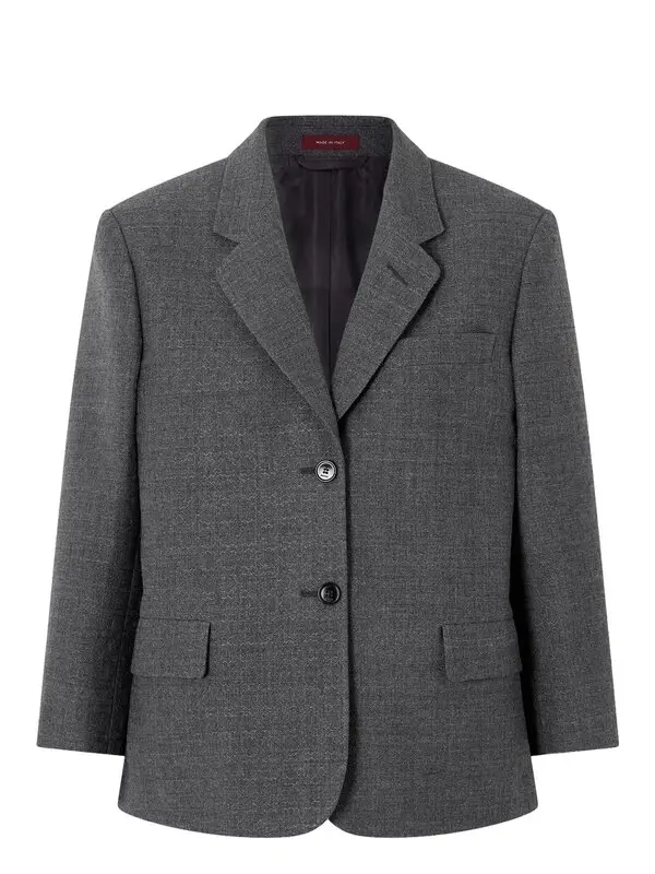 Gucci Wool-crepe Blazer - Gray