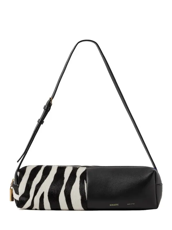 Khaite Kye Zebra-print Shoulder Bag - Animal Print