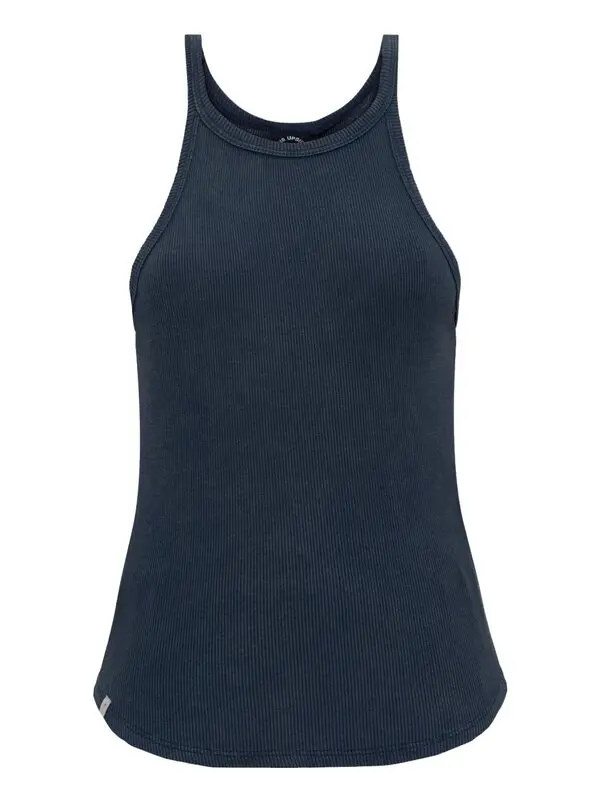 The Upside Asher Ribbed Top - Navy Blue
