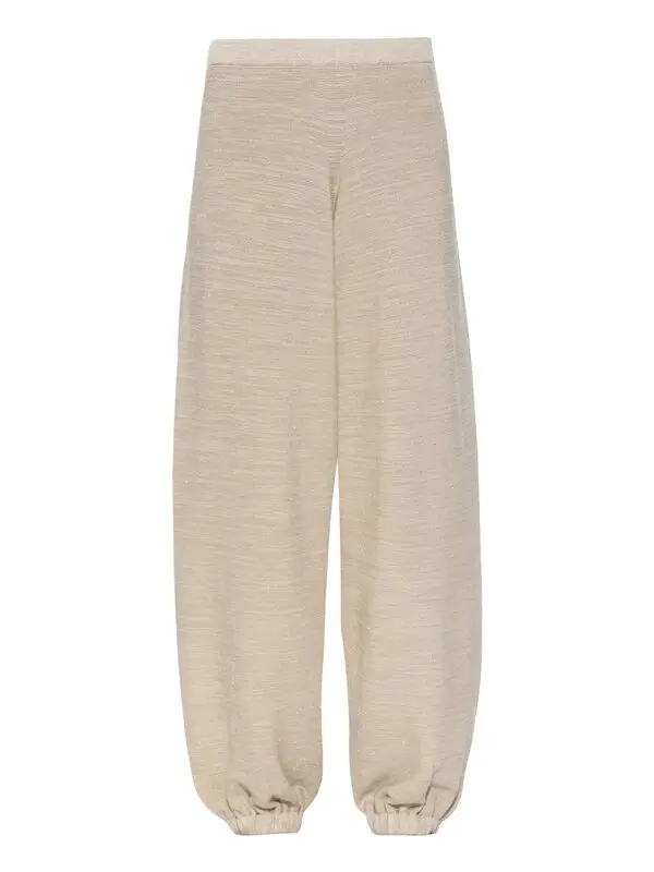 Fabiana Filippi Trousers With Lurex Thread - Cream